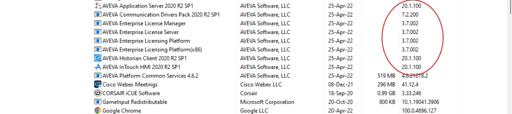 How to determine versioning of AVEVA products - Industrial Software ...