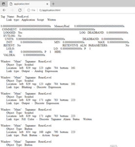 Using the Wonderware InTouch Print Feature to Create HTML Documentation of an InTouch HMI ...