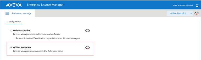 Using AVEVA License Server OFFLINE Activation - Industrial Software ...