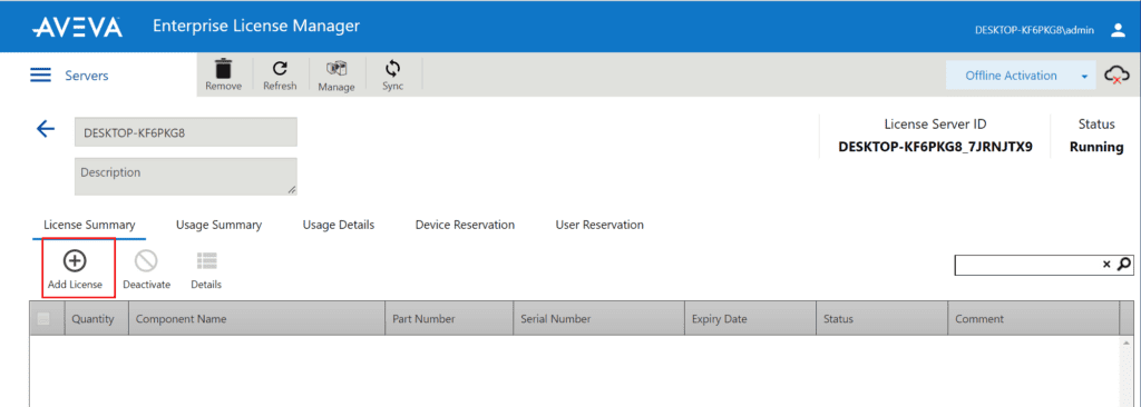 Using AVEVA License Server OFFLINE Activation - Industrial Software ...