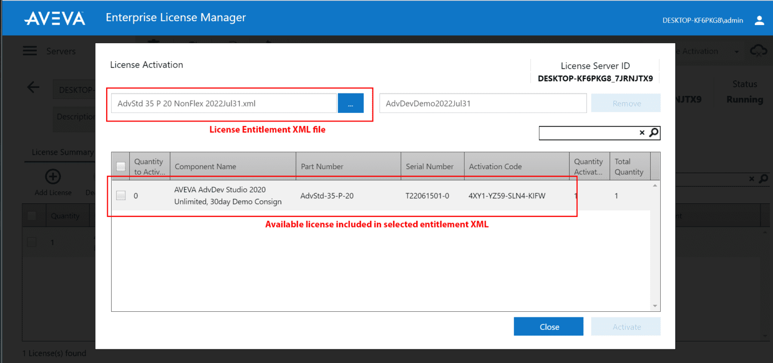 Using AVEVA License Server OFFLINE Activation - Industrial Software ...
