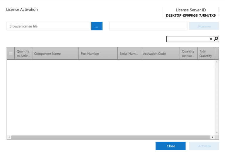 Cannot Select Licenses for Activation in AVEVA License Manager ...