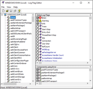 How to use the Log Flag feature in the AVEVA System Platform Management ...