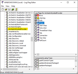 How to use the Log Flag feature in the AVEVA System Platform Management ...