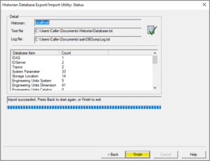 AVEVA Historian Database Import/Export Utility - How to use the import ...