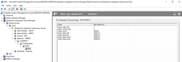 How To Create A Connection Between Wonderware Data Access Server Da 4312